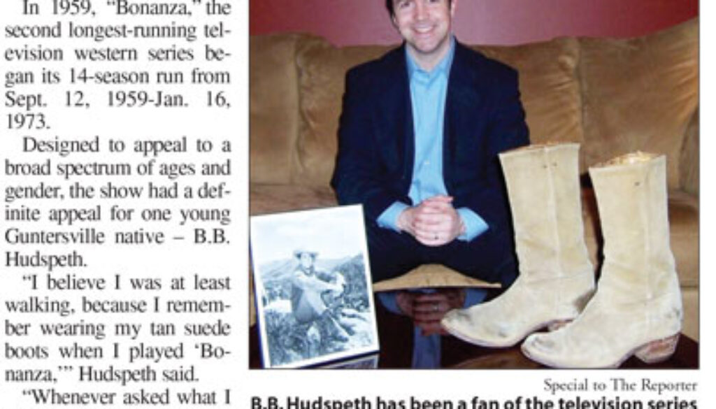 Marshall County native shares love for 'Bonanza' - The B.B. Hudspeth ...